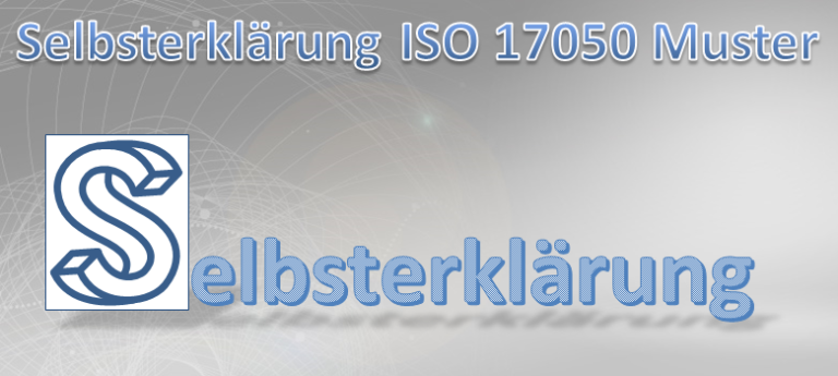 Selbsterklärung nach ISO 17050 Muster - Know-NOW Vorlagen